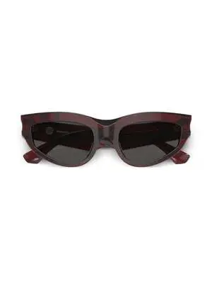 Burberry Checkered Cat-eye Sunglasses - Red