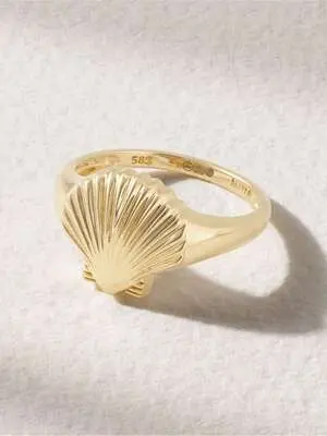 Mateo Venus 14-karat Signet Ring
