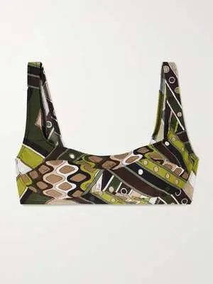 Emilio Pucci Printed Bikini Top