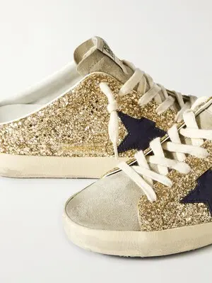 GOLDEN GOOSE Super-star Sabot Distressed Slip-on Sneakers