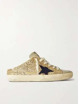 GOLDEN GOOSE Super-star Sabot Distressed Slip-on Sneakers