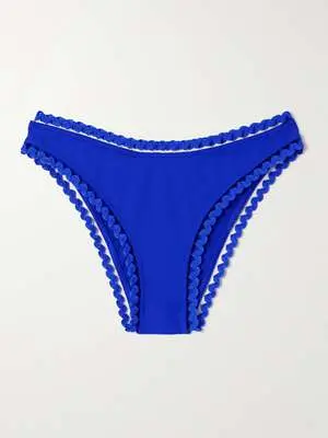 ERES Fever Boogie Ric Rac-Trimmed Bikini Briefs Indigo