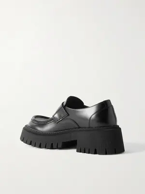 Balenciaga Tractor Leather Loafers
