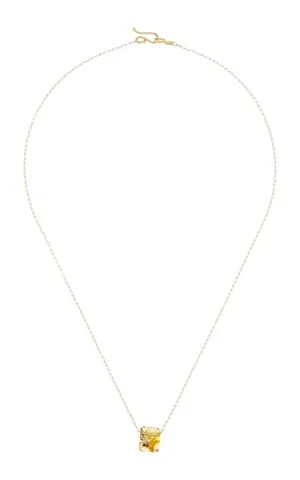 TEN THOUSAND THINGS 18k Yellow Gold Amber Necklace