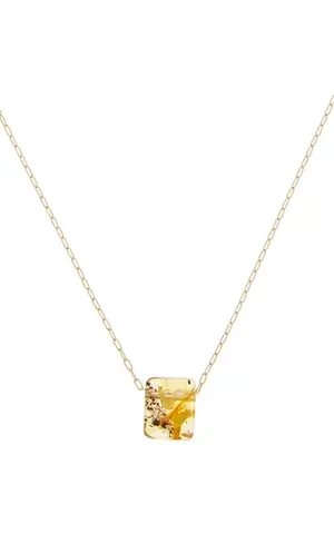 TEN THOUSAND THINGS 18k Yellow Gold Amber Necklace