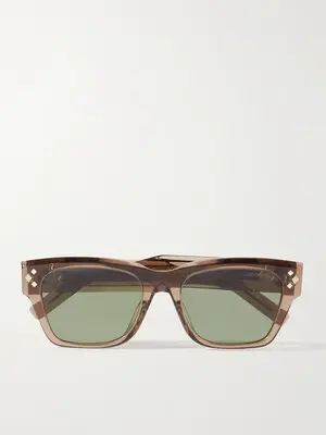 Dior Cd Diamond S2i D-frame Sunglasses - Brown
