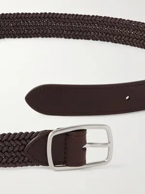 Loro Piana Trimmed Woven Cotton Belt