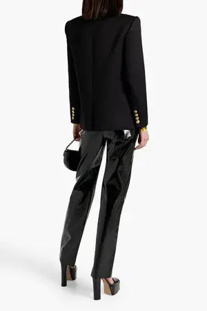 Alice + Olivia Anthony Double-breasted Crepe Blazer