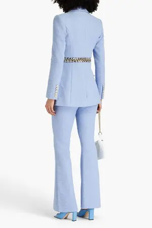 Rebecca Vallance Carine Chain-embellished Tweed Blazer