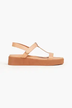 ANCIENT GREEK SANDALS Myrtova Leather Platform Slingback Sandals