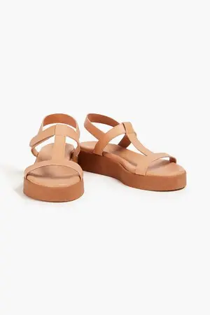 ANCIENT GREEK SANDALS Myrtova Leather Platform Slingback Sandals