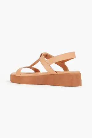 ANCIENT GREEK SANDALS Myrtova Leather Platform Slingback Sandals