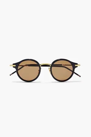 Thom Browne Round-frame Sunglasses - Navy