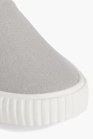 Thom Browne Grosgrain-trimmed Canvas Sneakers