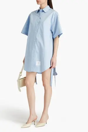 Thom Browne Cotton-poplin Mini Shirt Dress
