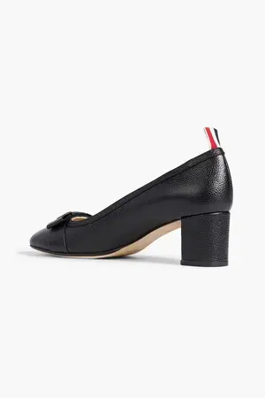 Thom Browne Bow-detailed Leather Pumps