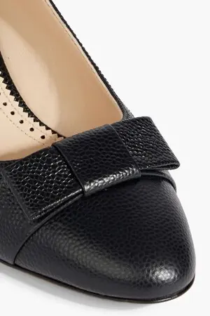 Thom Browne Bow-detailed Leather Pumps