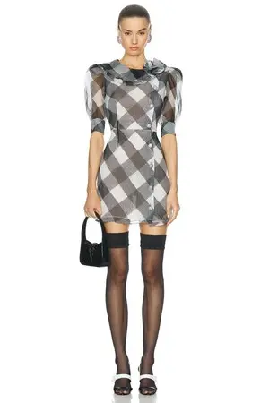 Alessandra Rich Button Up Cocktail Dresses