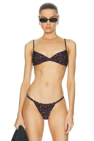 Matteau Tri Crop Bikini Top - Casablanca