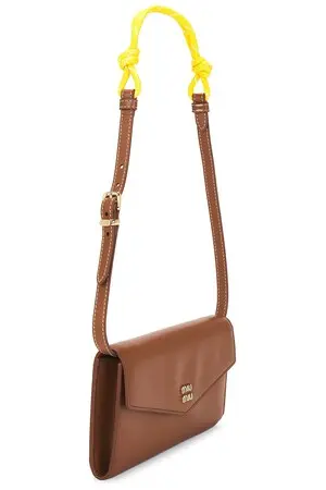 Miu Miu Matelasse Minuteria Bag - Cognac & Giallo