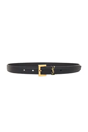Saint Laurent Cassandre Belt - Nero