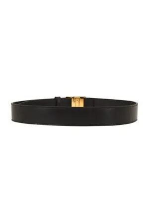 Saint Laurent Cassandre Leather Belt