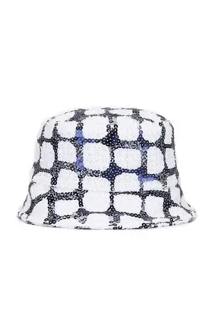 Chanel Sequined Tweed Coco Bucket Hat - Black & White