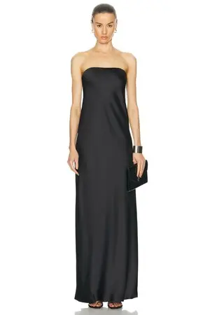 Norma Kamali Bias Strapless Gown