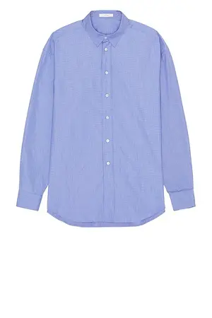 THE ROW The Row Miller Shirt In Pink Oxford Blue