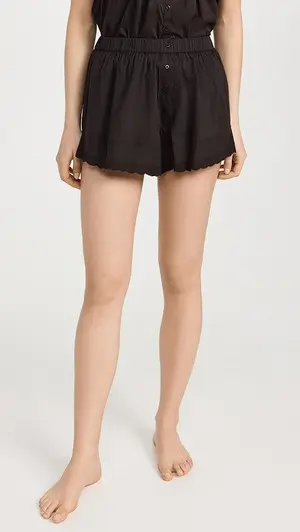 The Great. Eyelet Tap Shorts