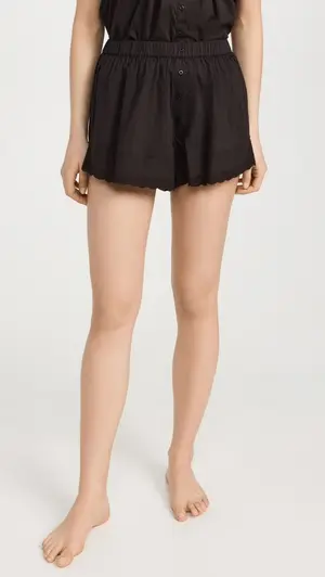 The Great. Eyelet Tap Shorts