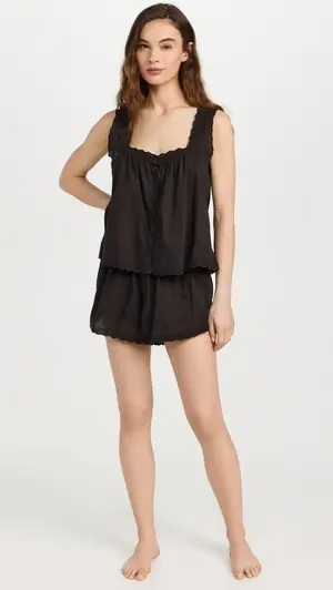 The Great. Eyelet Tap Shorts