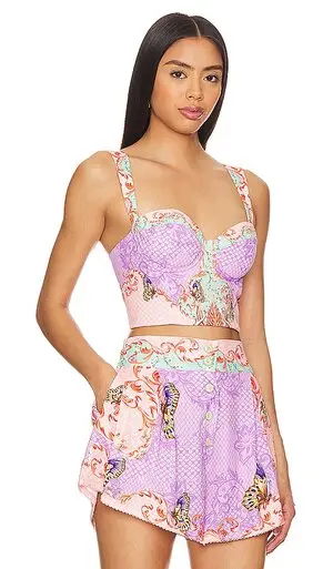 Agua Bendita X Lupe Crop Top - Meadow