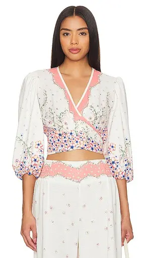 Agua Bendita Cuffed Blouses