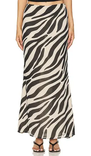 Superdown Maxi Skirt - Stripe