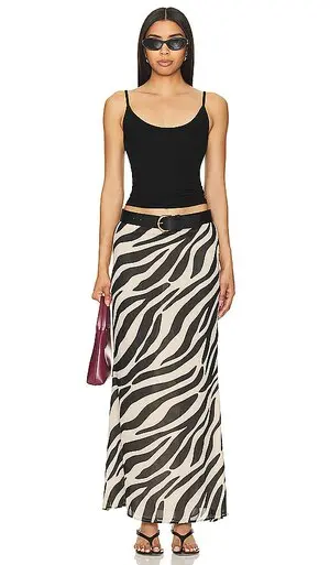 Superdown Maxi Skirt - Stripe