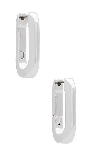 Jenny Bird Jenny Bird U Link Earrings Silver
