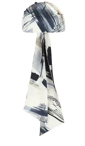 Eugenia Kim Gigi Headscarf - Ivory  Beige  & Navy