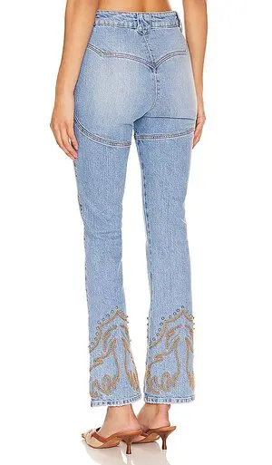 UNDERSTATED LEATHER Western Stretch Jeans