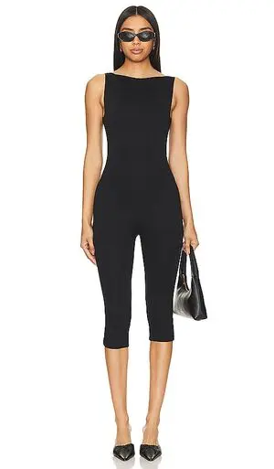 AFRM Tahlia Capri Jumpsuit - Noir