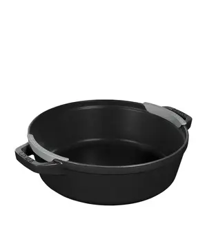 STAUB 3-piece Round Stackable Cocotte Set - Black