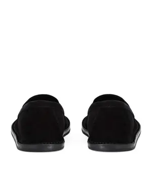 THE ROW Cary Leather Loafers