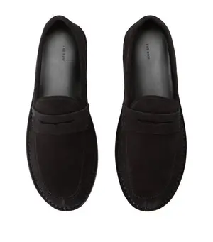 THE ROW Cary Leather Loafers