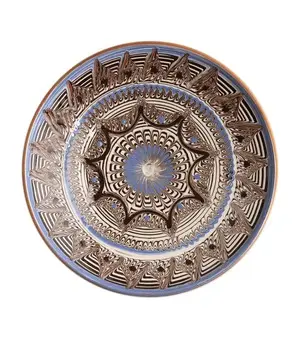 CABANA MAGAZINE Ceramic Horezu Plate - Blue