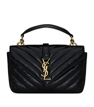 Saint Laurent Collège Mini Shoulder Bag - Black