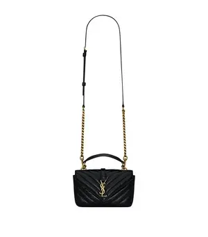 Saint Laurent Collège Mini Shoulder Bag - Black
