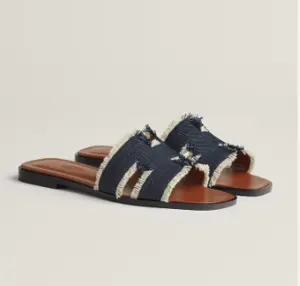 Hermès Hermès Oran Sandal Navy Blue