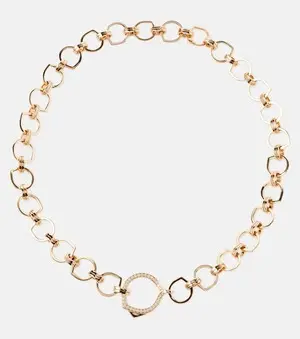 REPOSSI Antifer 18kt Rose Necklace With Diamonds - Gold