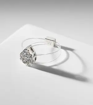 PERSEE Persée Floating Diamond Ring - Silver
