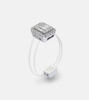 PERSEE 18kt White Gold Diamond Ring - Silver